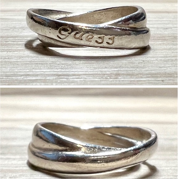 Guess | Jewelry | Vintage Designer Signed Guess Sterling Silver ...